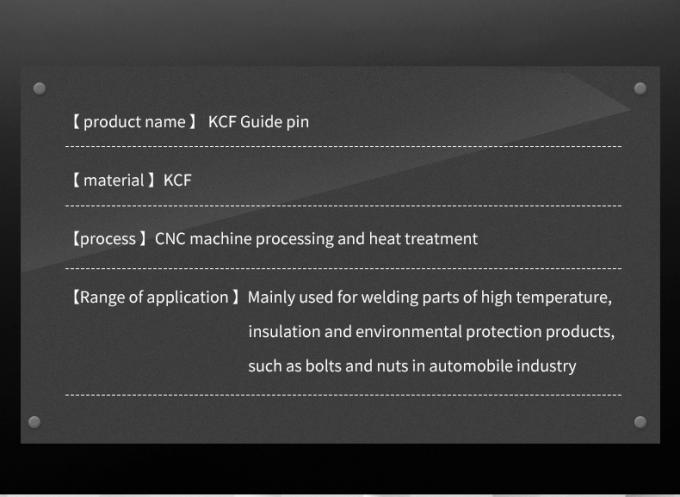 KCF Guide Pins Holder For Lower Electrode Welding
